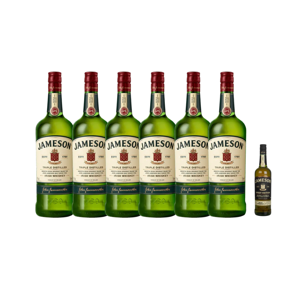John Jameson 1L (6 Bottles) Get 1 John Jameson Stout Miniature ...