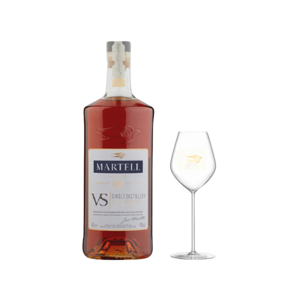 Martell VS Single Distillery Fine Cognac 70cl with FREE Tulip Glass ...