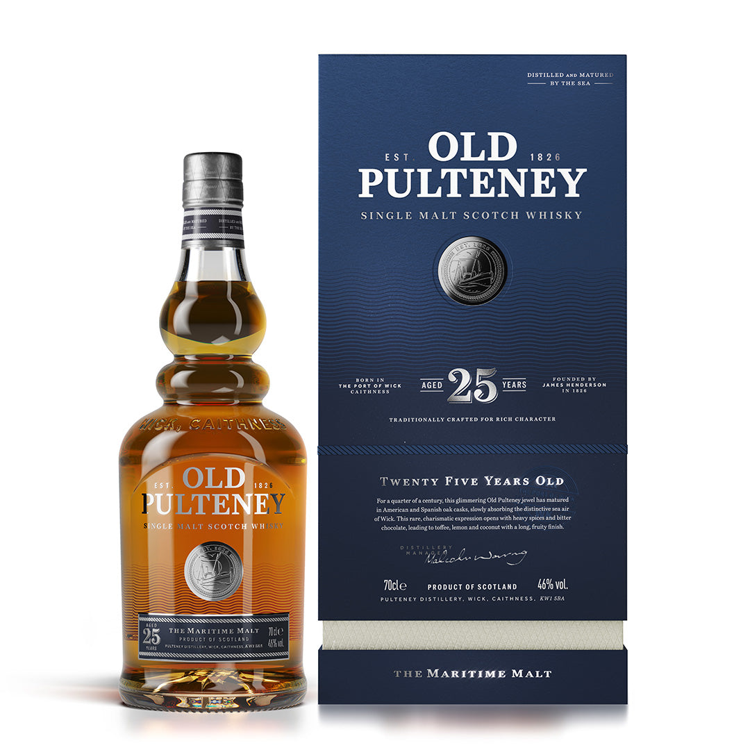 Old Pulteney 25 Year Old Single Malt Scotch Whisky 70cl – Singlemalt.ph