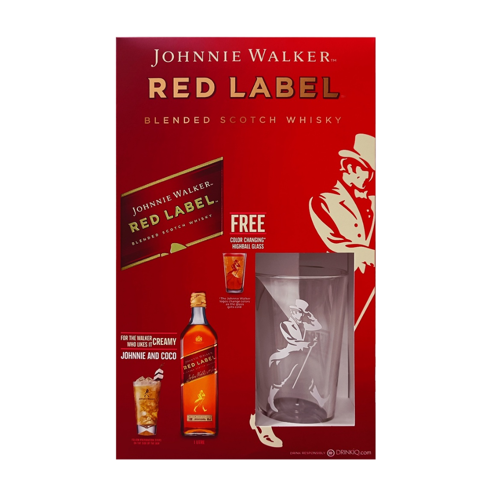 Johnnie Walker Red Label 1L VAP with Glass – Singlemalt.ph