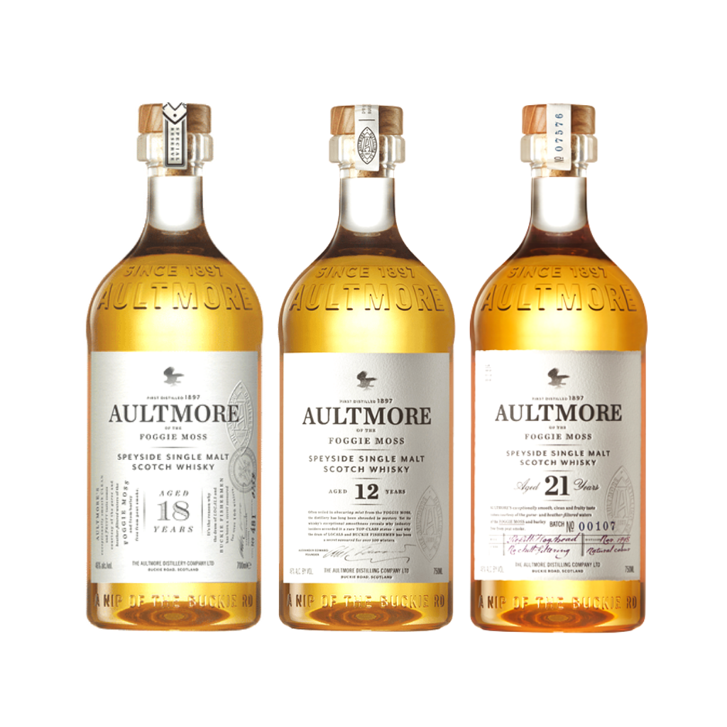 Aultmore Bundle - 21 Year Old, 18 Year Old, 12 Year Old 70cl ...